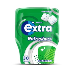 EXTRA Spearmint Chewing Gum, Sugar-free, Bottle 46 Pieces | Extra
