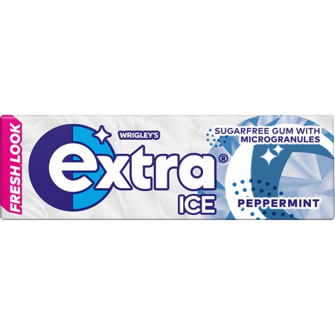 EXTRA Ice Peppermint Chewing Gum Sugarfree 10 Pieces | Extra